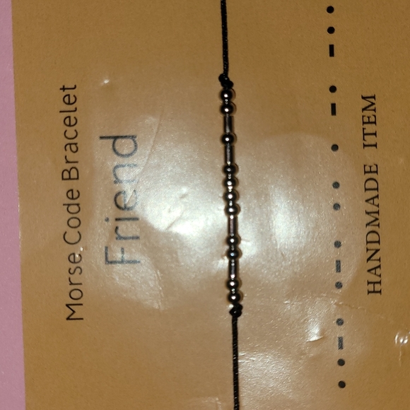 Jewelry | Morse Code Bracket Friend | Poshmark